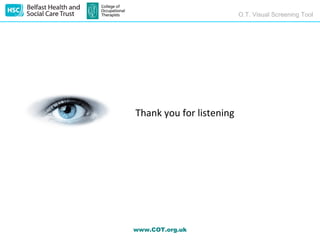 Occupational Therapy Visual Screening Tool | PPT