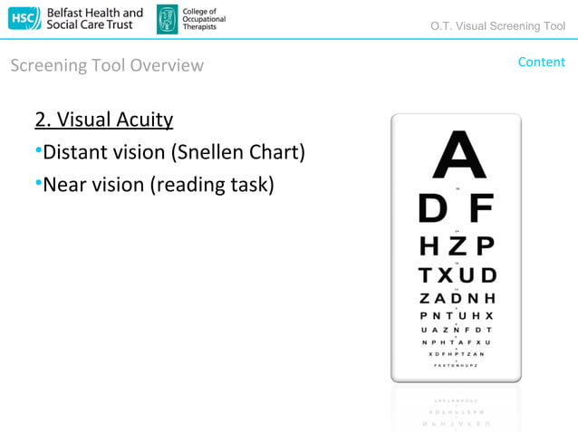 Occupational Therapy Visual Screening Tool | PPT | Eye and Vision ...