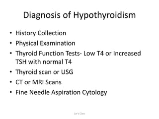 Thyroid disorders -Study material for nursing students | PPTX