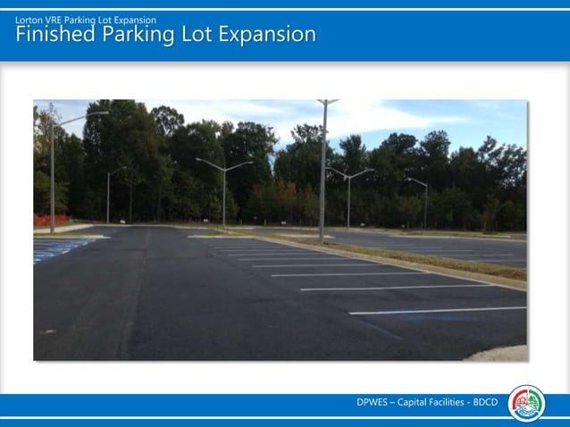Lorton VRE Parking Lot Expansion | PPT