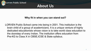Lorven Public School Overview | PPTX