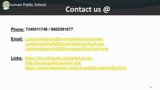 Lorven Public School Overview | PPTX