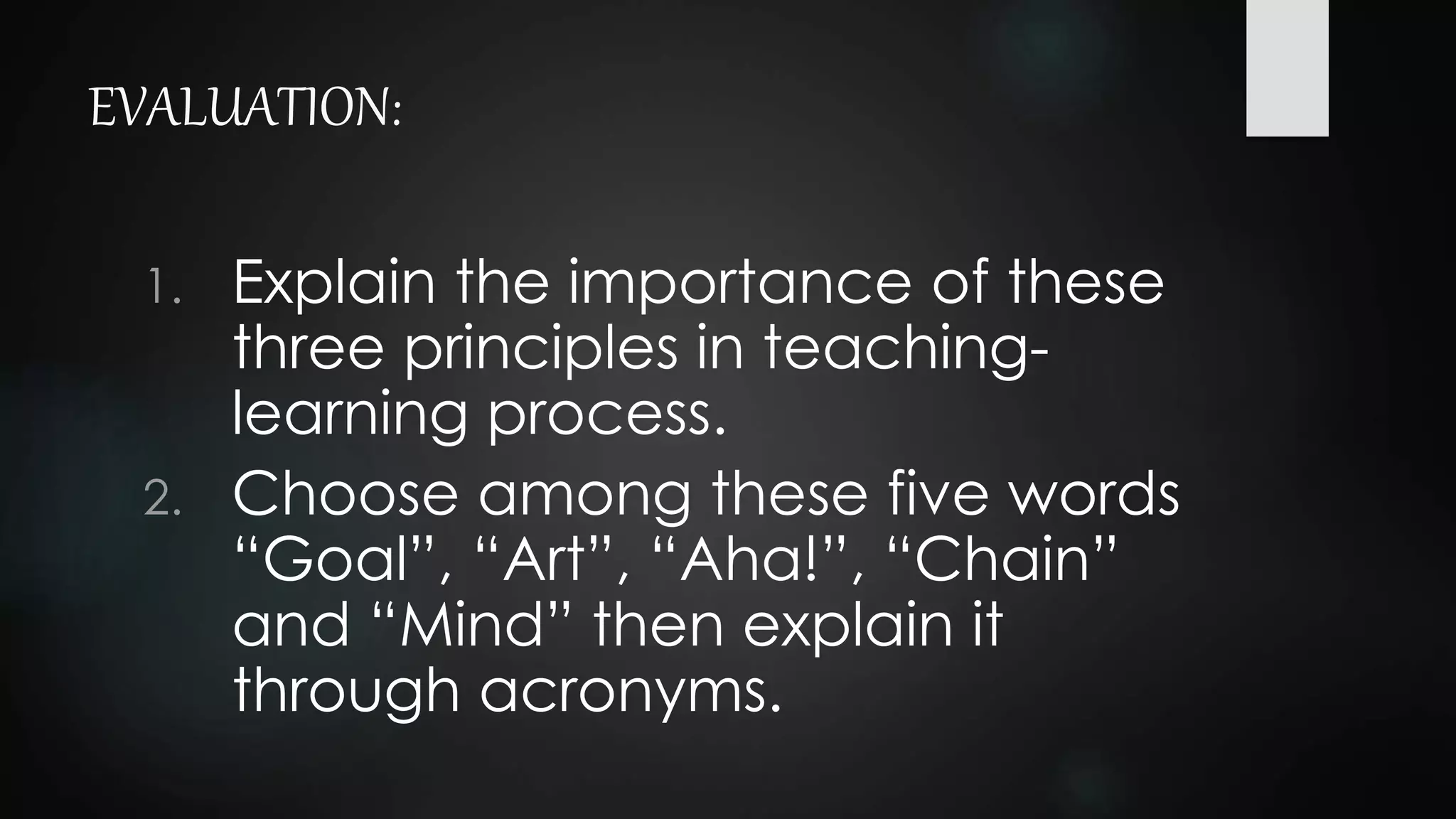 Basic Principles Of Teaching and Educational Technology (7,8,9) | PPT