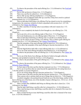 Los 613-mitzvot-mandamientos | PDF