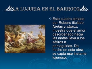 Los 7 pecados capitales: La lujuria | PPT