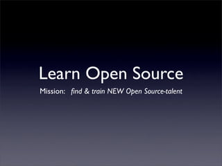 Learn Open Source - workshops | PPT