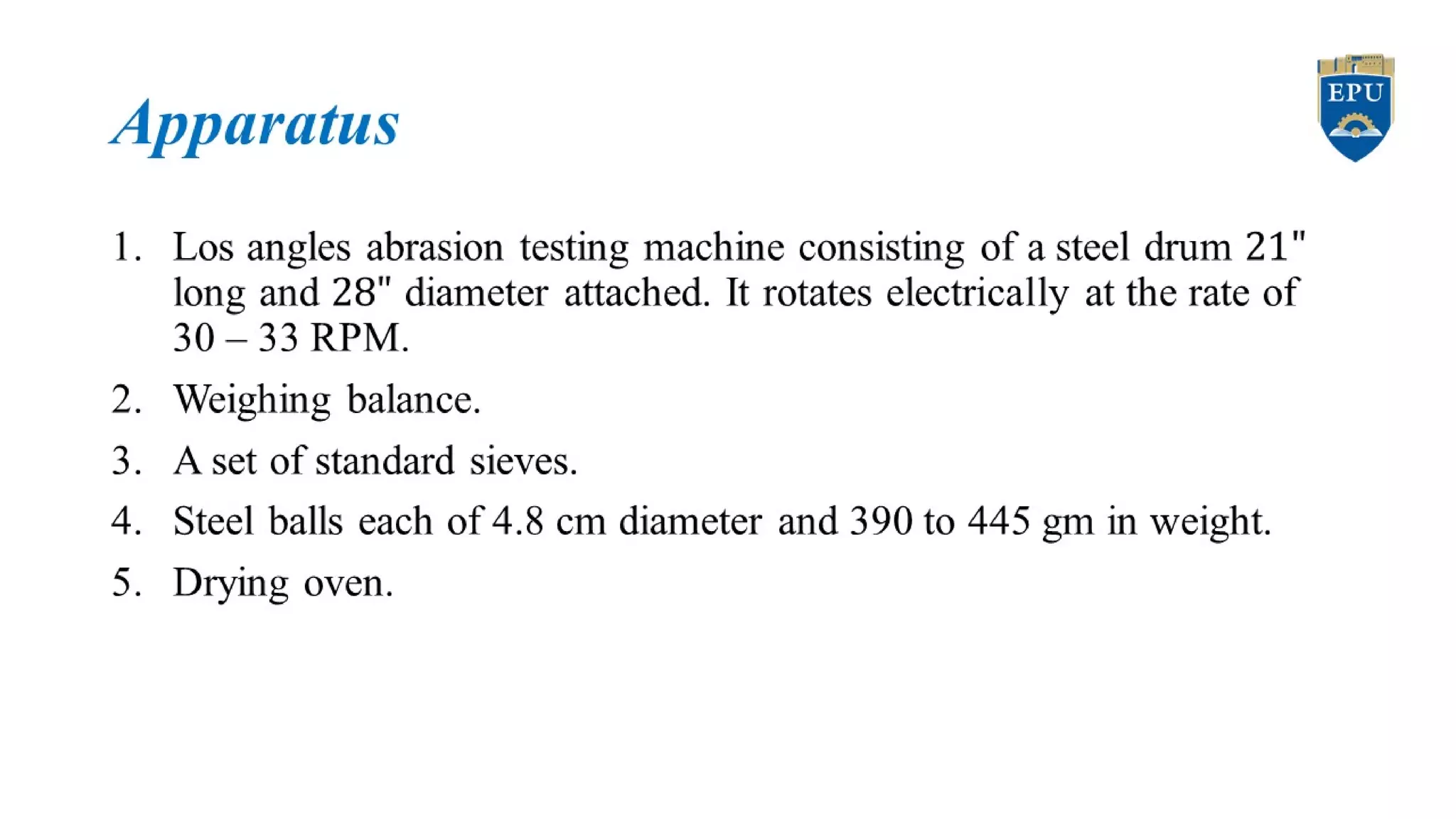 Los angeles abrasion test | PDF