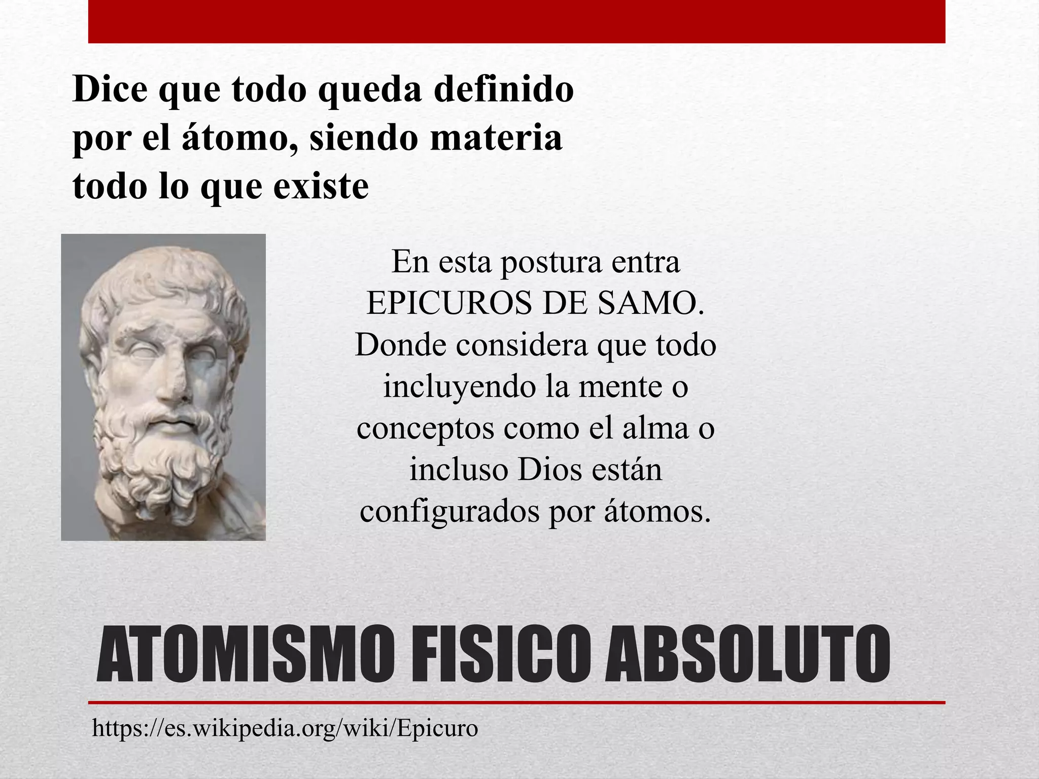 Los atomistas | PPTX | Physics | Science