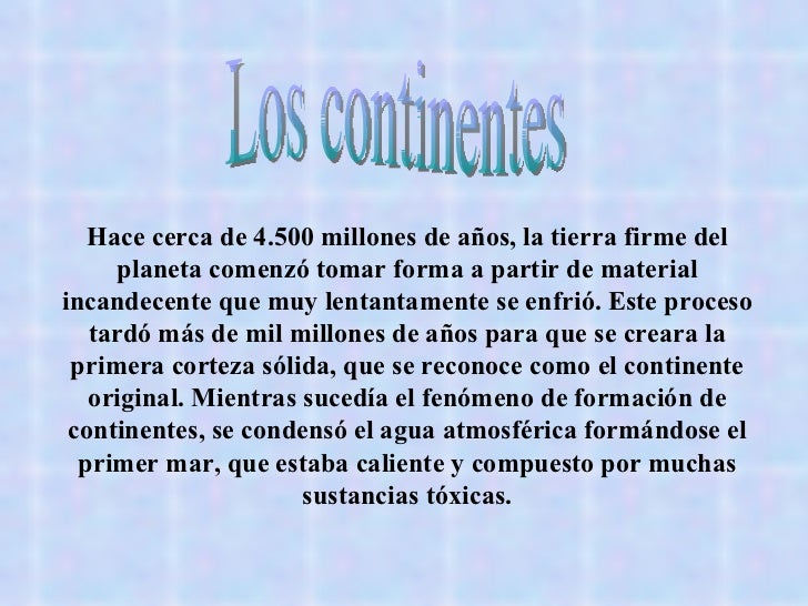 Que Es Un Continente Explicacion Para Niños - Actividad del Niño
