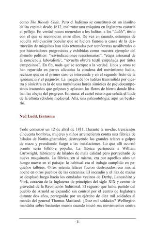 Los destructores de máquinas. Homenaje a los Luditas. Christian Ferrer ...