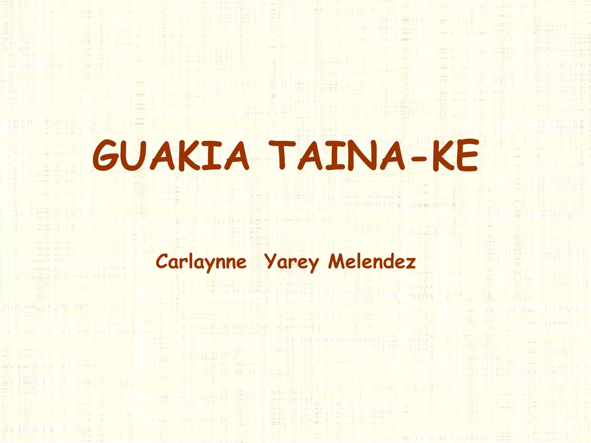 Los Grupos Tainos De Puerto Rico | PPT