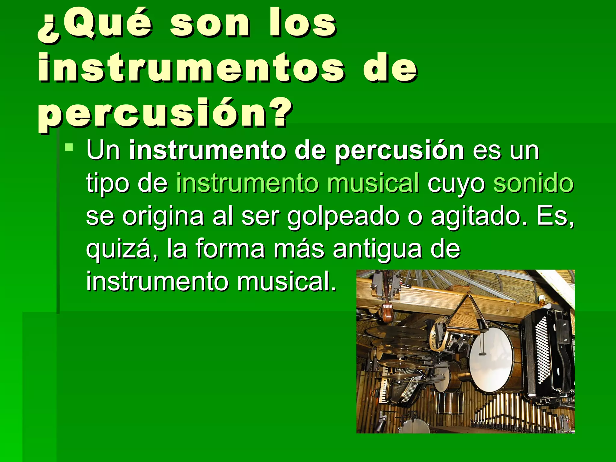 Multimedia-Los instrumentos de percusión | PPT | Music | Entertainment