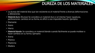 Los materiales y sus propiedades | PPTX