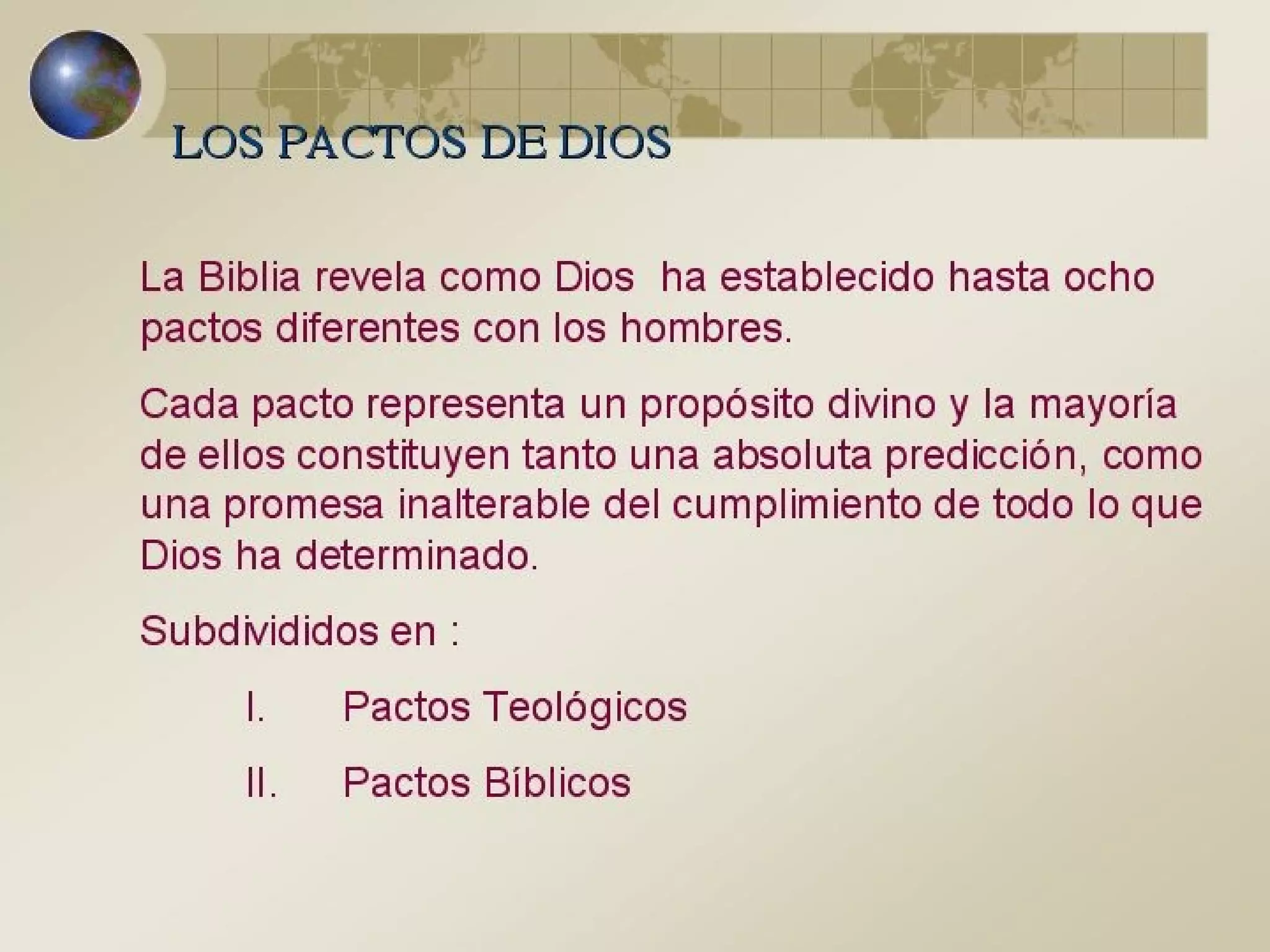 Los Pactos De Dios | PPT