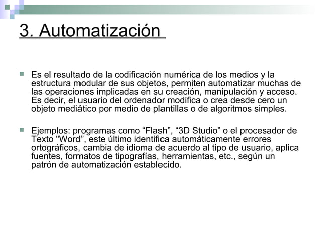 Los principios de los nuevos medios Lev Manovich | PPT