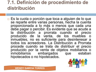 Los procedimientos-de-distribución-y-distribución-a-prorrata | PPTX
