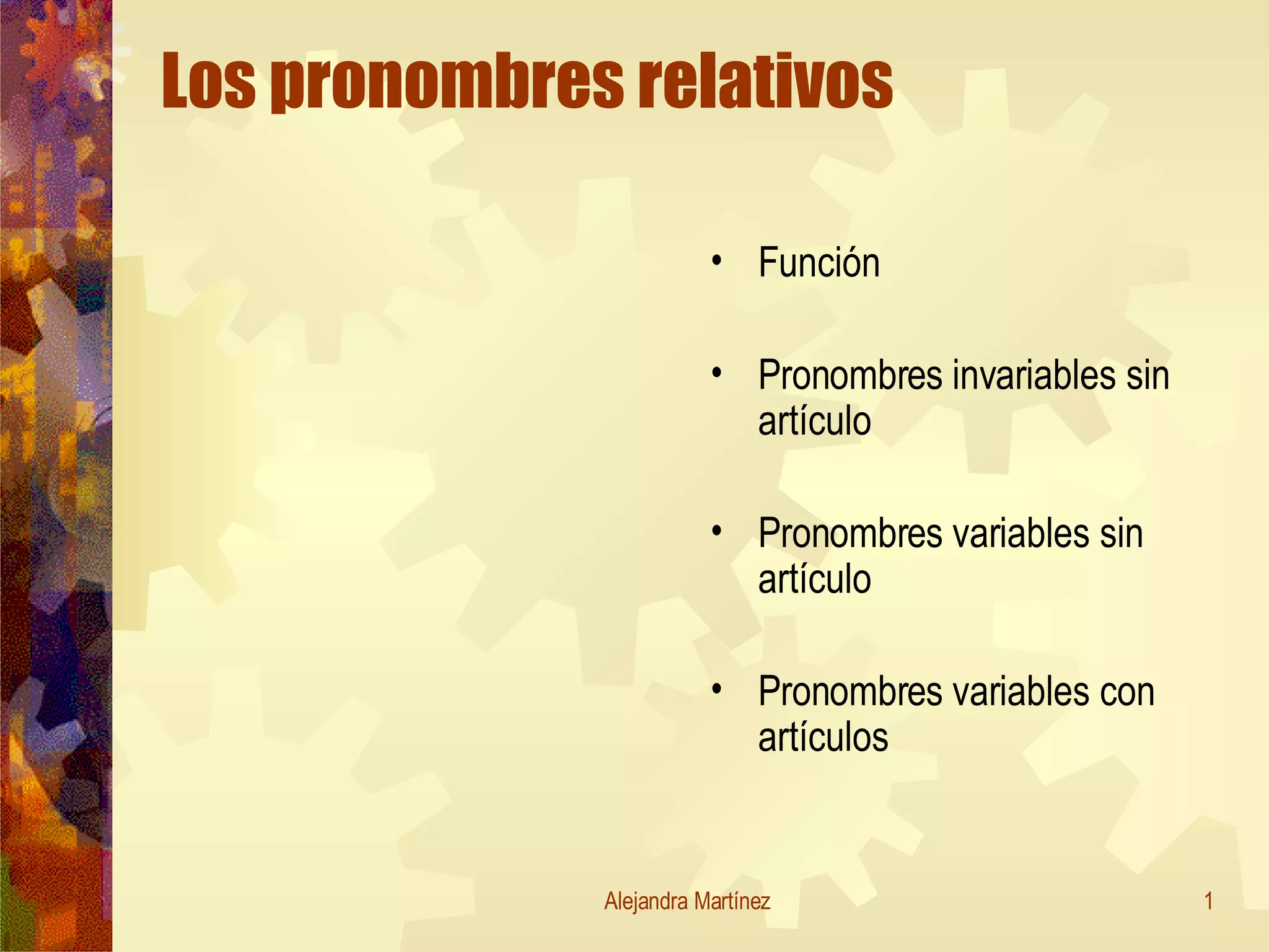 Los Pronombres Relativos | PPS