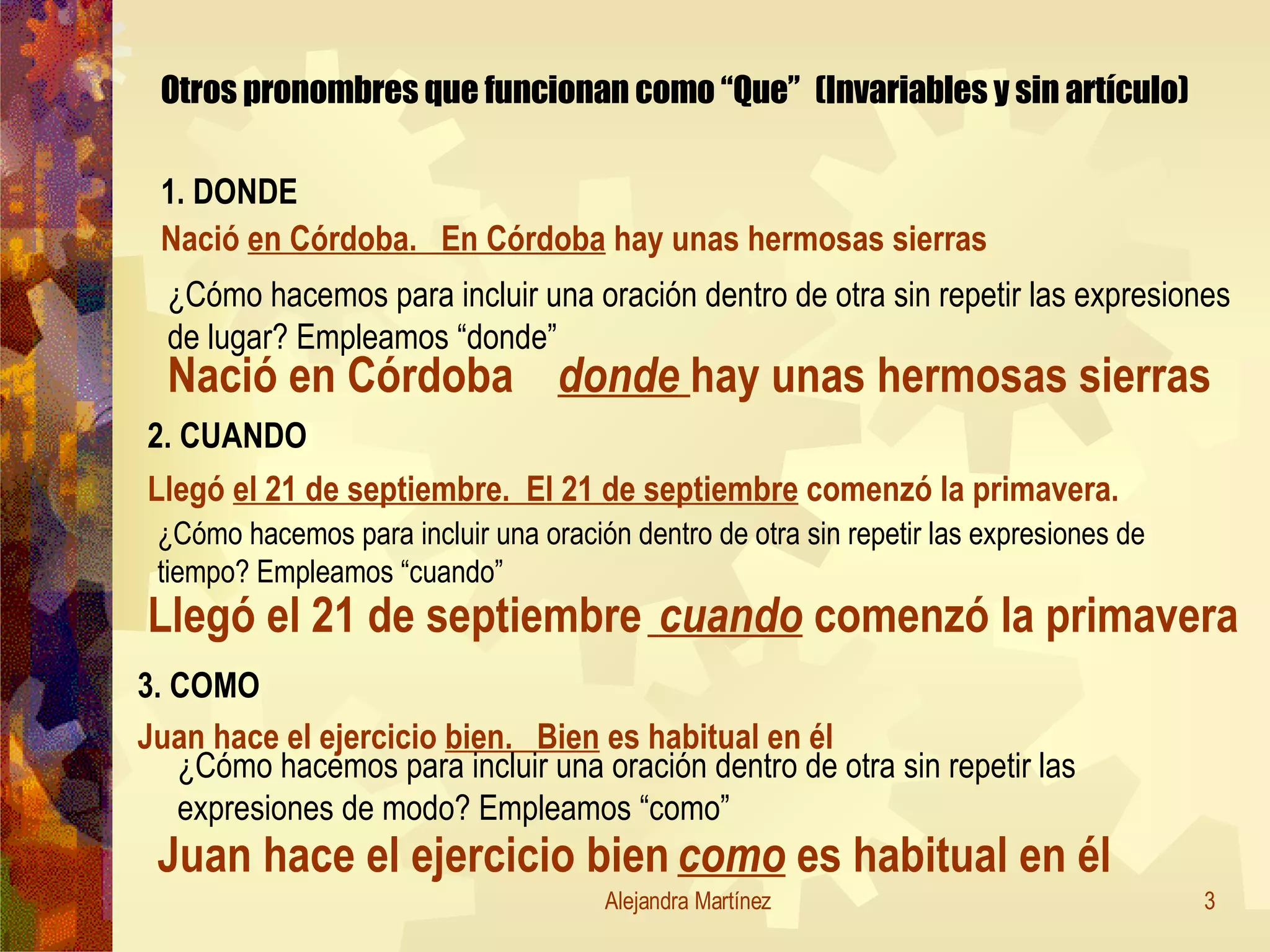 Los Pronombres Relativos | PPS