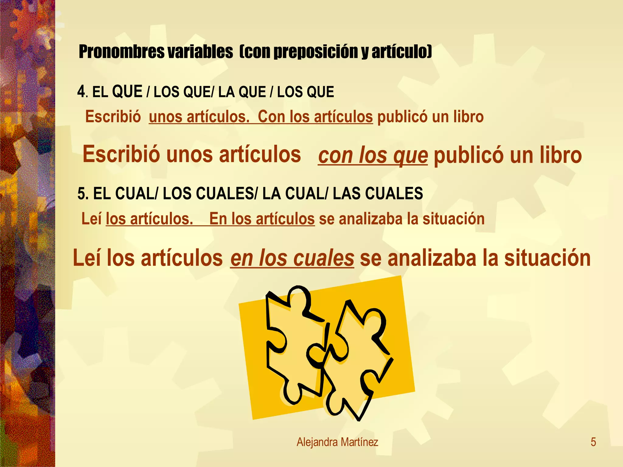 Los Pronombres Relativos | PPS