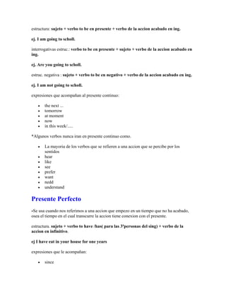 Los tiempos-verbales-del-ingles | PDF