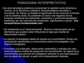 Los Tres Paradigmas En Investigacin1693 | PPT