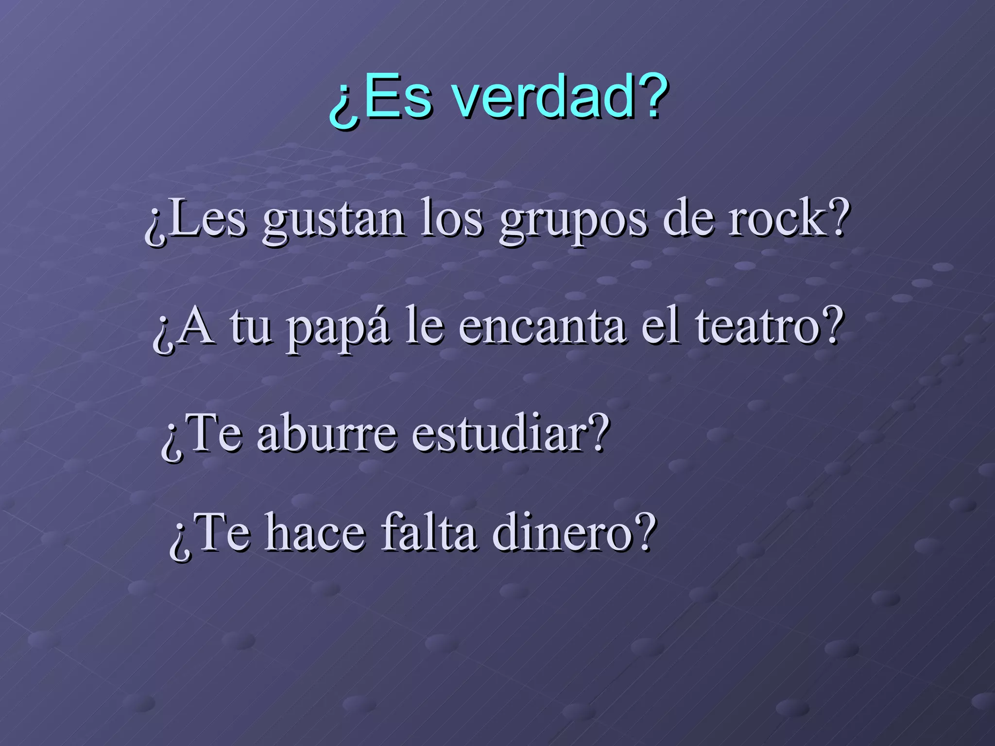 Los verbos como Gustar | PPT