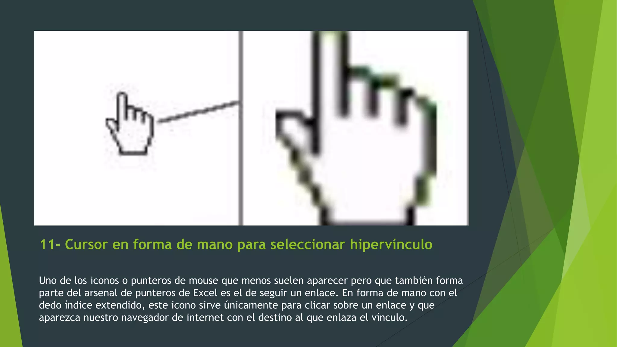 Los 11 cursores de Microsoft Excel y sus funciones | PPTX