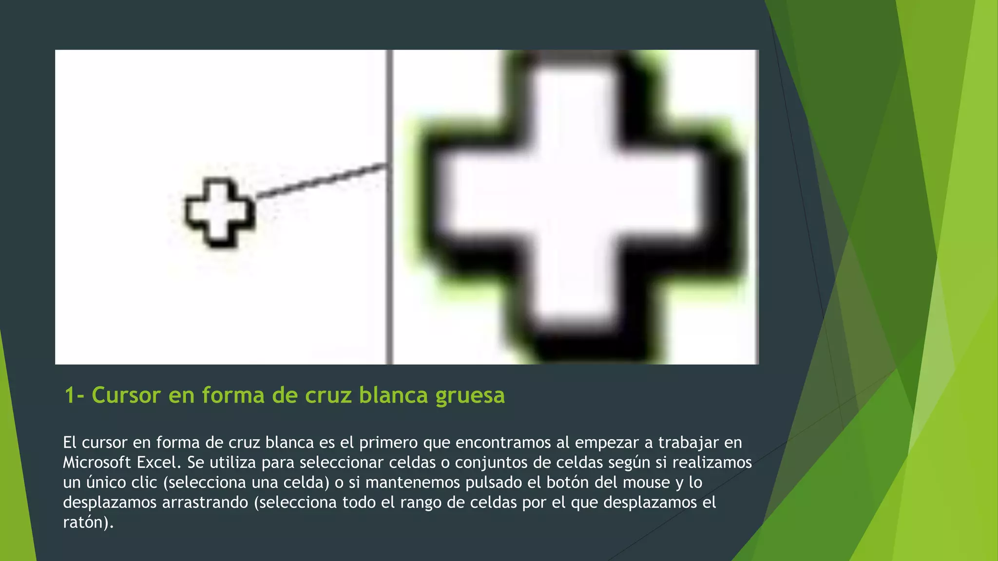 Los 11 cursores de Microsoft Excel y sus funciones | PPTX
