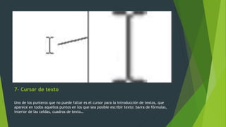 Los 11 cursores de Microsoft Excel y sus funciones | PPTX