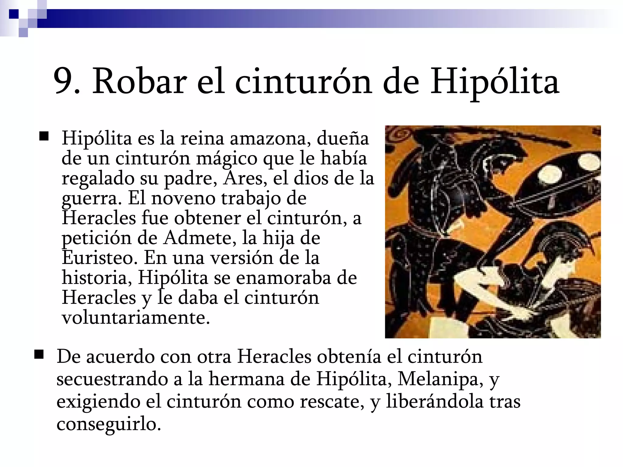 Los 12 trabajos de Heracles | PPT