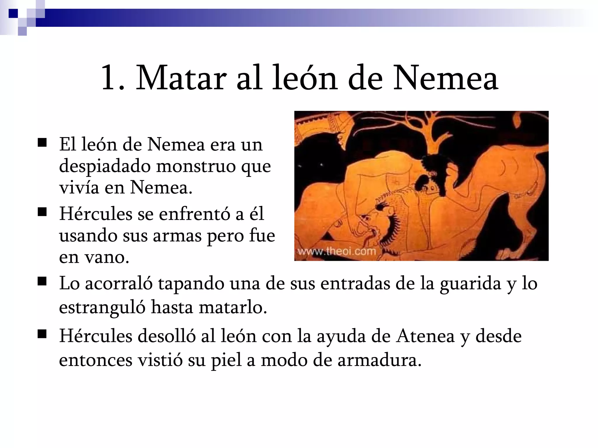 Los 12 trabajos de Heracles | PPT