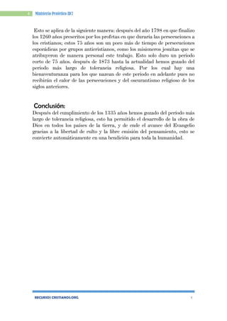 Los 1335 dias de Daniel 12:12 ¿que significan? | PDF