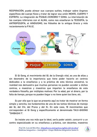 LOS 18 MOVIMIENTOS DEL QI GONG SHIBASHI 1 TAIJI-QIGONG | PDF