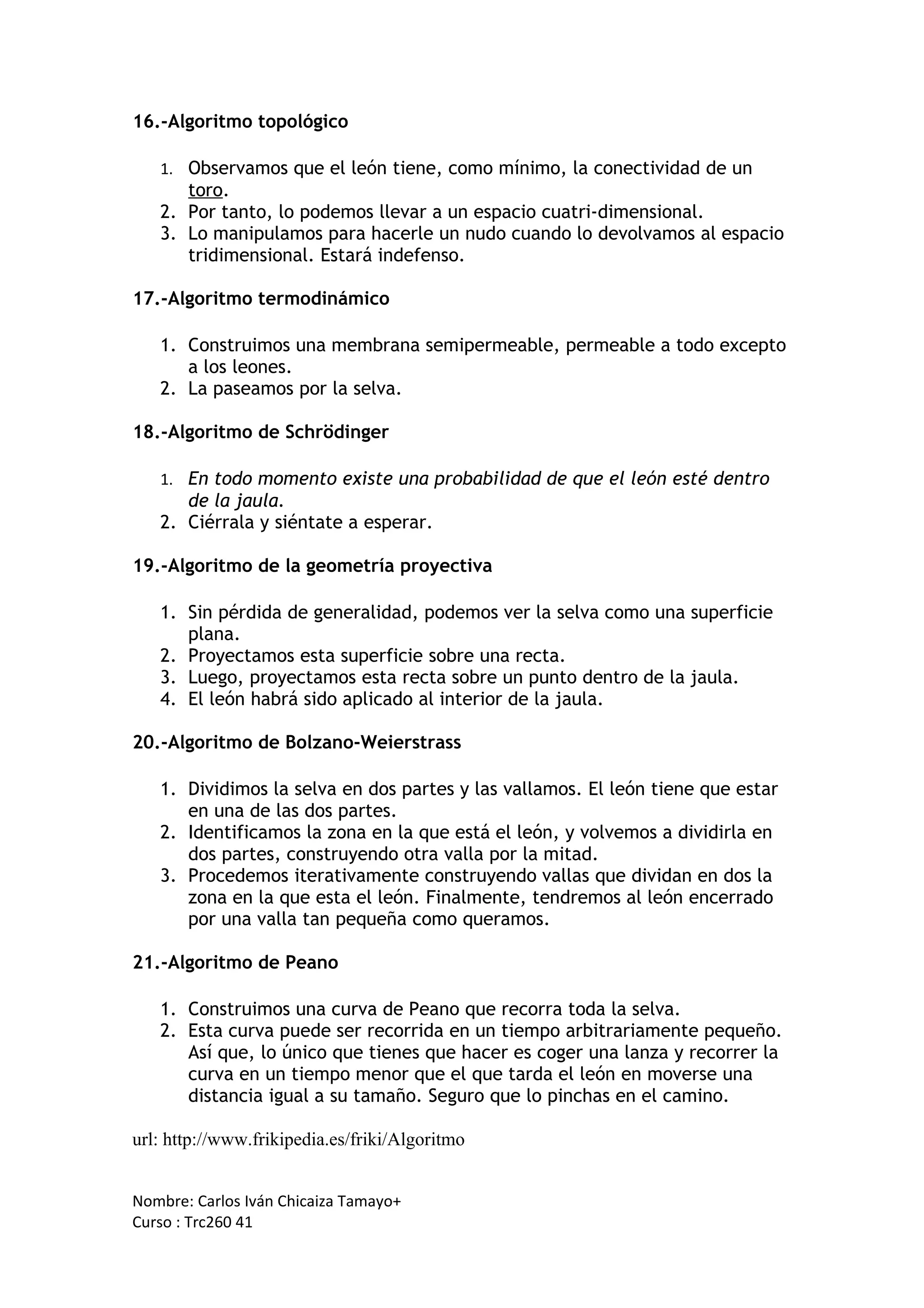 Los 20 algoritmos matemáticos | PDF