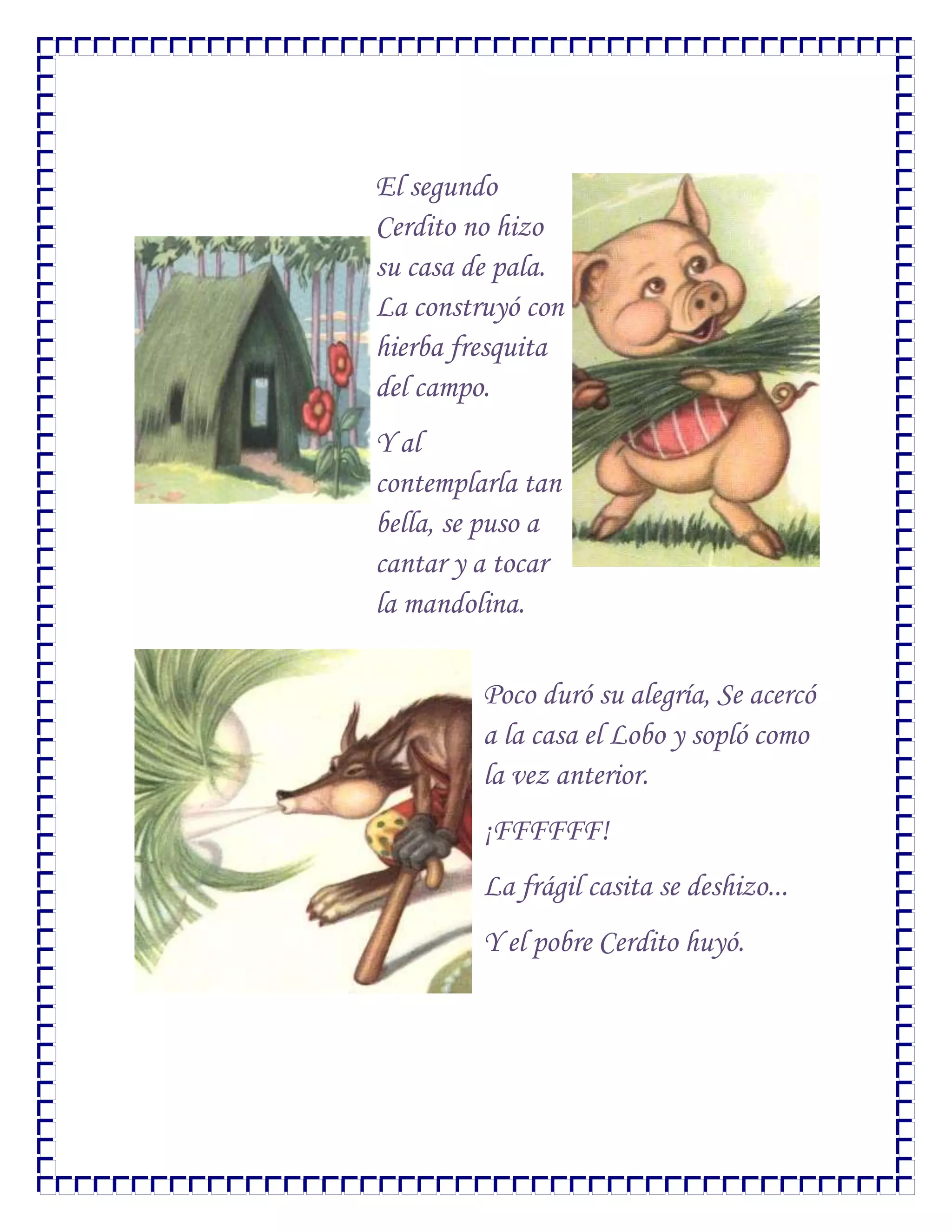 Los 3 cerditos y el lobo | DOCX