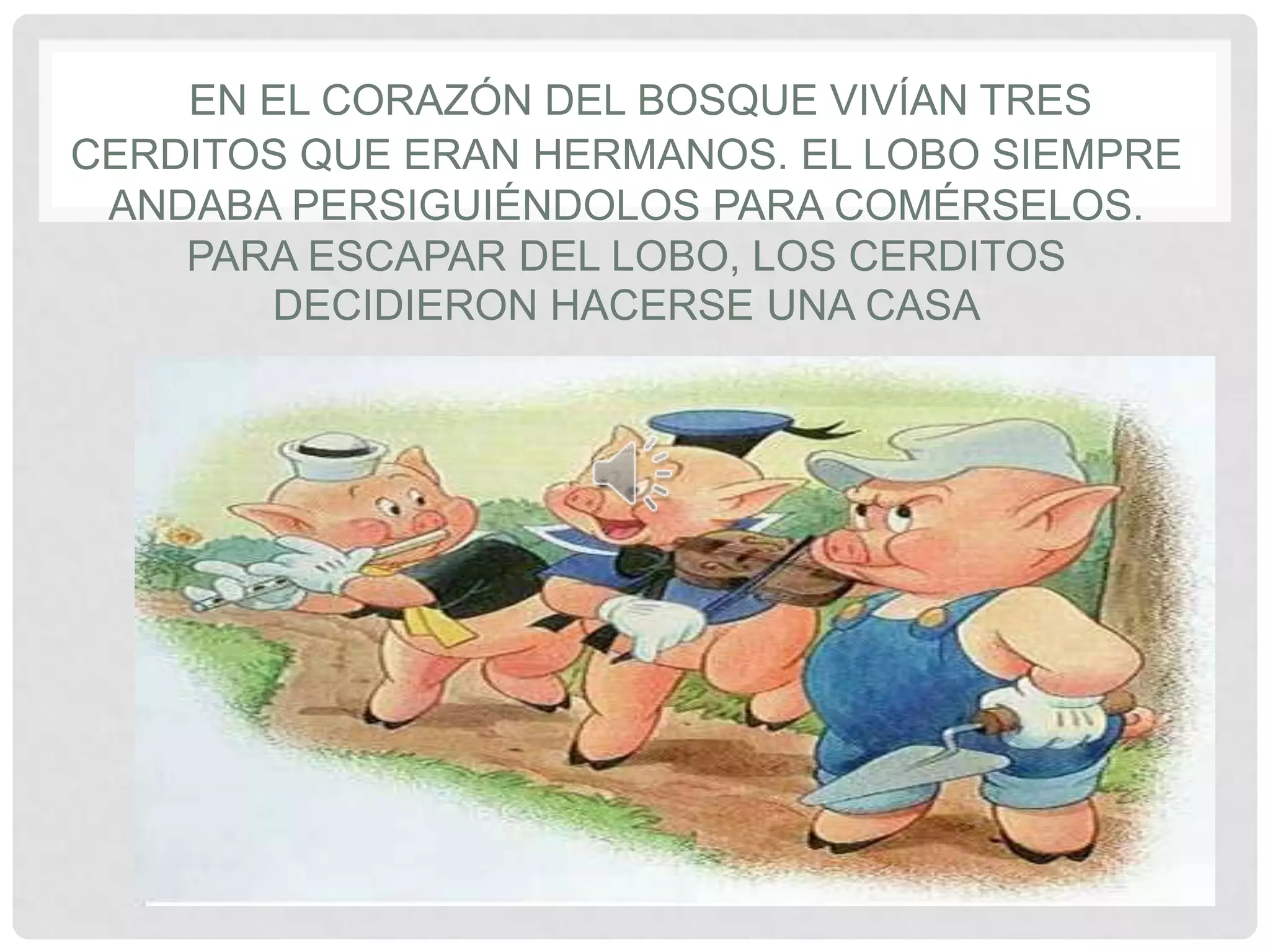 Los 3 cochinitos y el lobo feroz ronaldo | PPTX | Woodworking | Arts ...