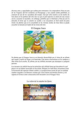 Los 5 mitos y leyendas del ecuador | PDF