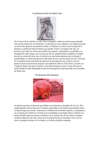 Los 5 mitos y leyendas del ecuador | PDF