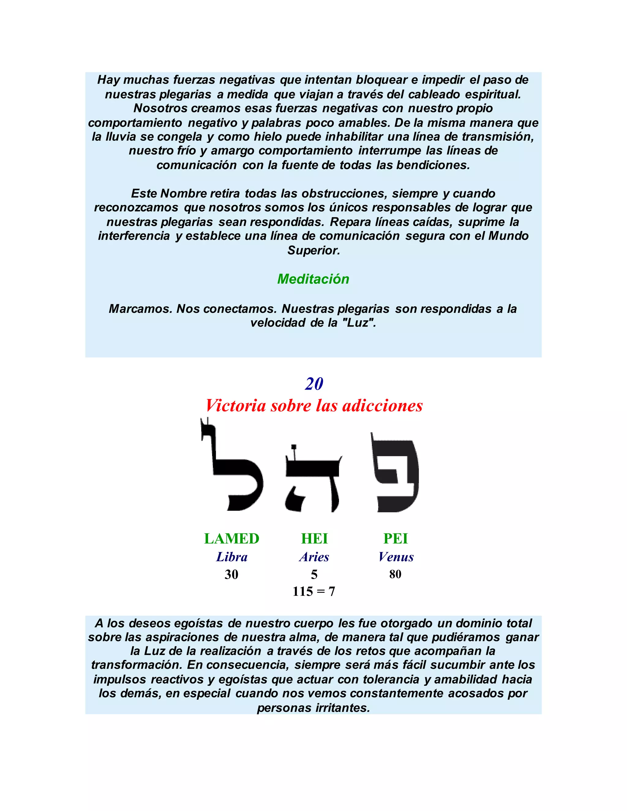 Los 72 nombres de dios completo | PDF