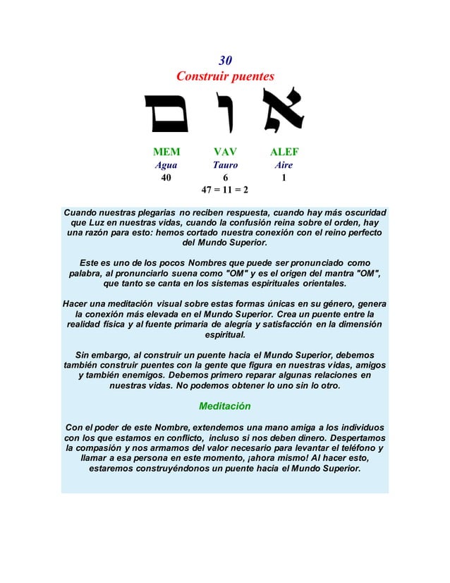 Los 72 nombres de dios completo | DOCX | Spirituality | Religion & Spirituality