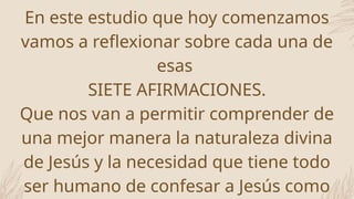 Los 7 Yo Soy De Jesús En El Evangelio De Juan.pptx