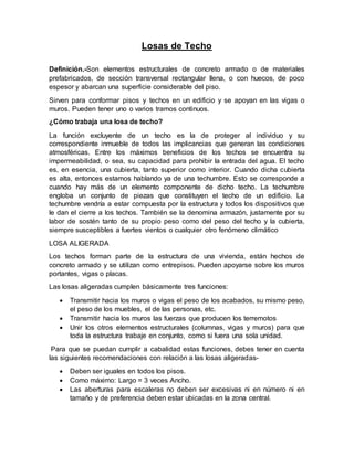 Losa aligerada | DOCX