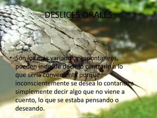 Los actos fallidos | PPTX