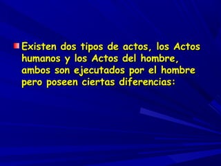 Los actos humanos (Enfermería) | PPT