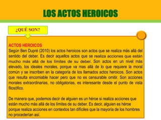 Los actos morales y actos heroicos | PDF