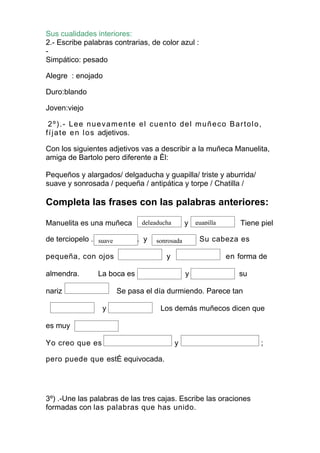 Los adjetivos | DOC