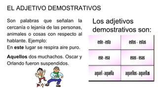 LOS ADJETIVOS 5° A-B 2024 (2)LENGUAJE Y COMUNICACION | PPTX
