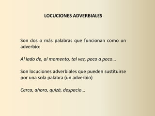 Los adverbios | PPTX