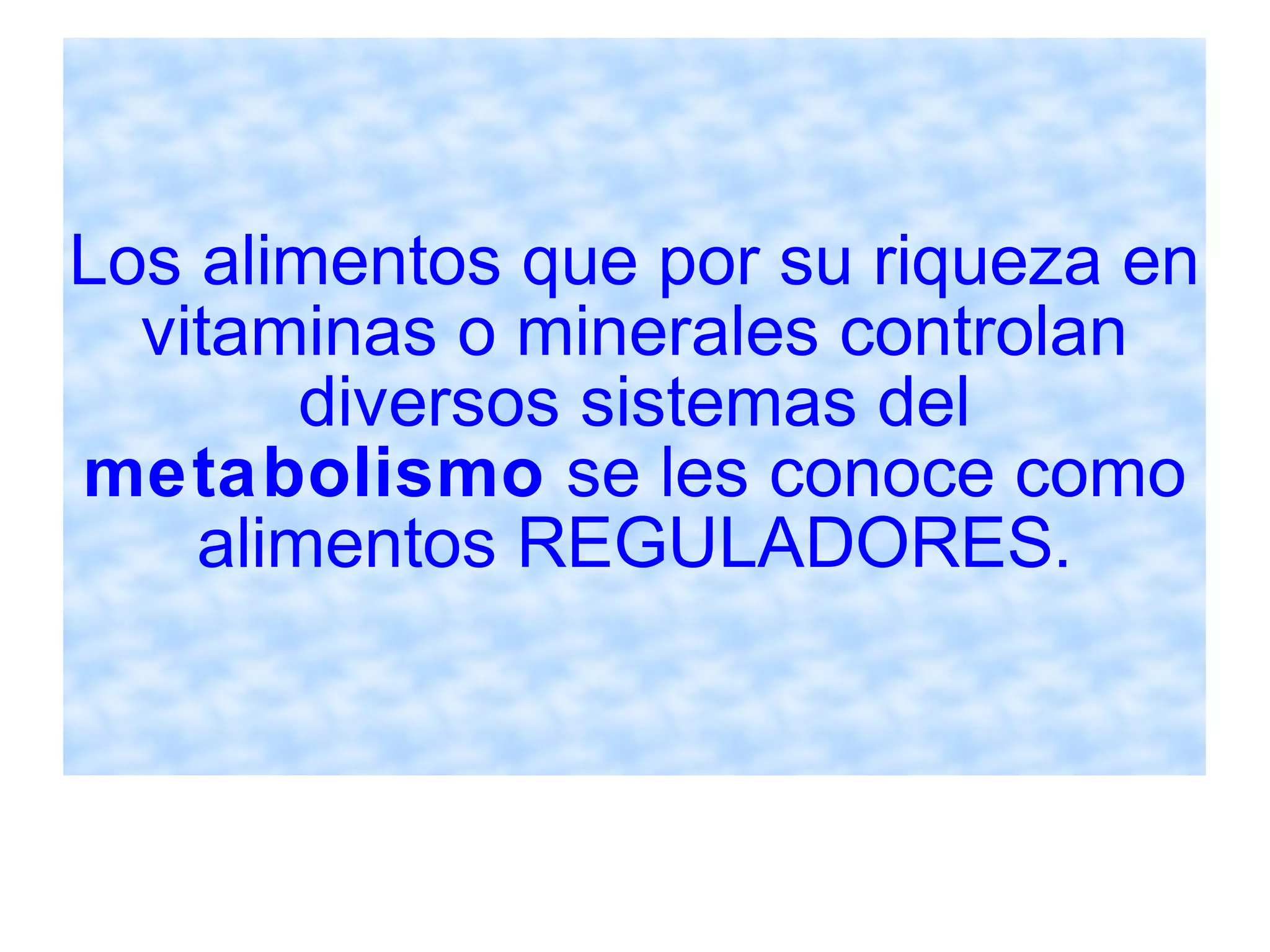 Los alimentos clasificados segun sus nutrientes | ODP