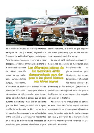 Los almendrones cubanos | PDF